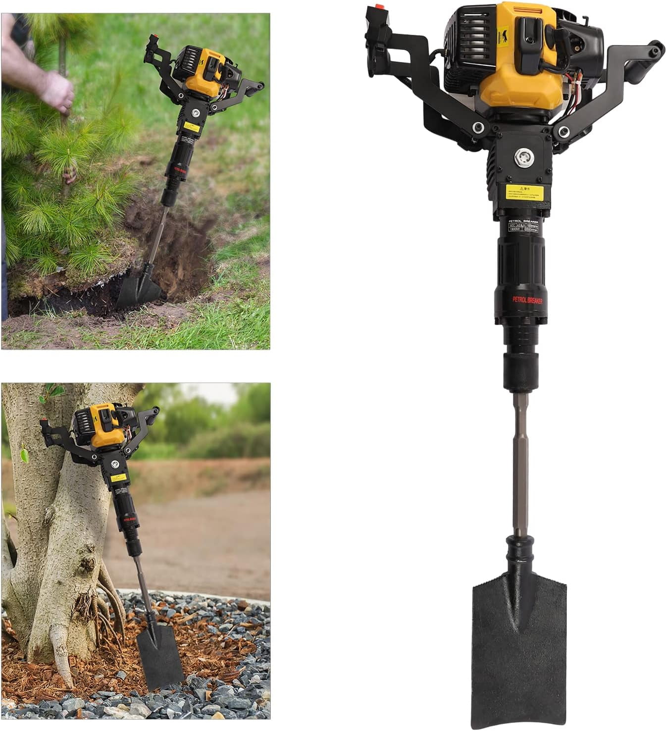 33CC Gas Powered Tree Digger Machine, 2-Stroke Portable Gasoline ...