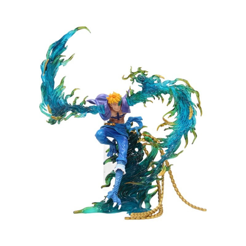 33CM Anime One Piece Whitebeard Pirates Marco Flying Ver. PVC Action ...