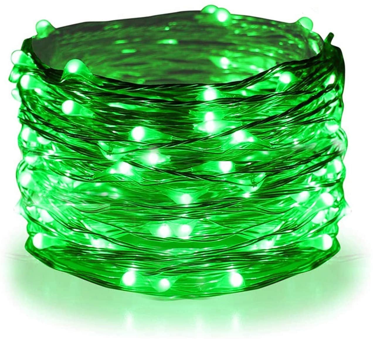 33FT 100 LED String Lights Indoor, Christmas String Lights USB Plug in ...