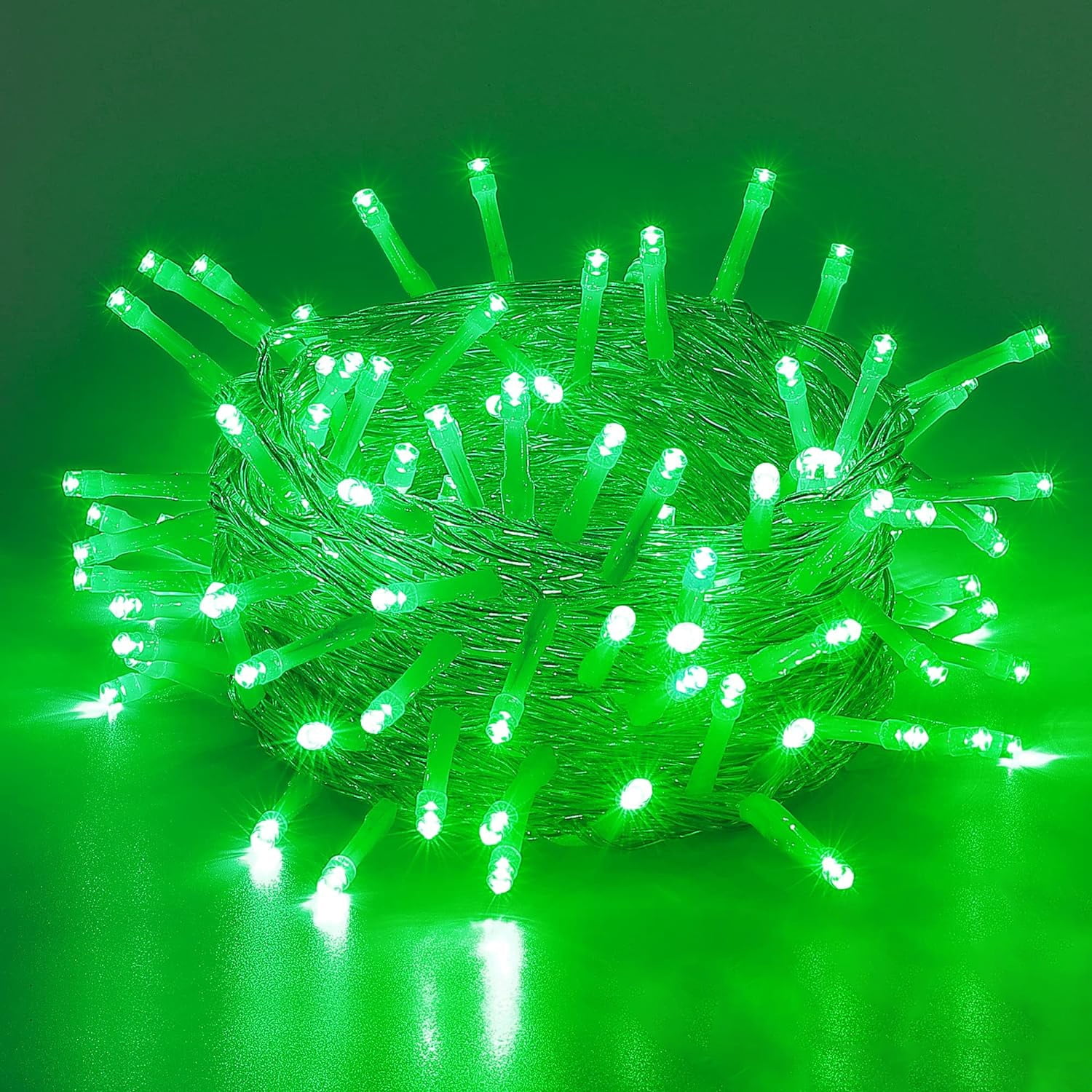 33ft Extendable String Lights Outdoor/Indoor, 100 LED Super Bright ...