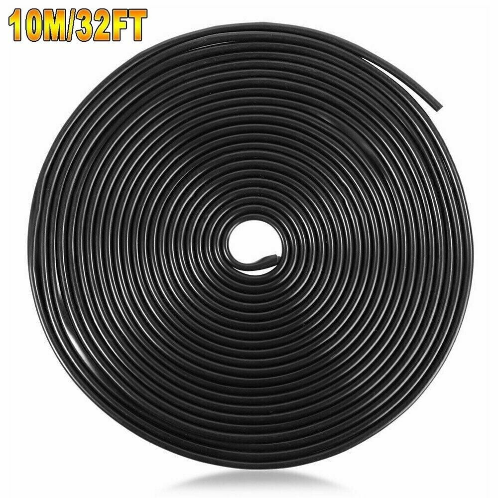 33FT/10M L-Shape Car Door Seal Strip Hood Trunk Edge Weatherstrip ...