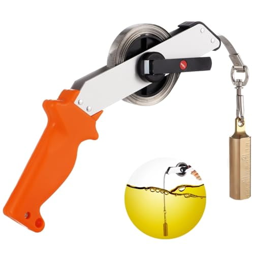 33FT/10m Oil Tank Gauging Tape, Explosion-Proof Stainless Steel Oil ...