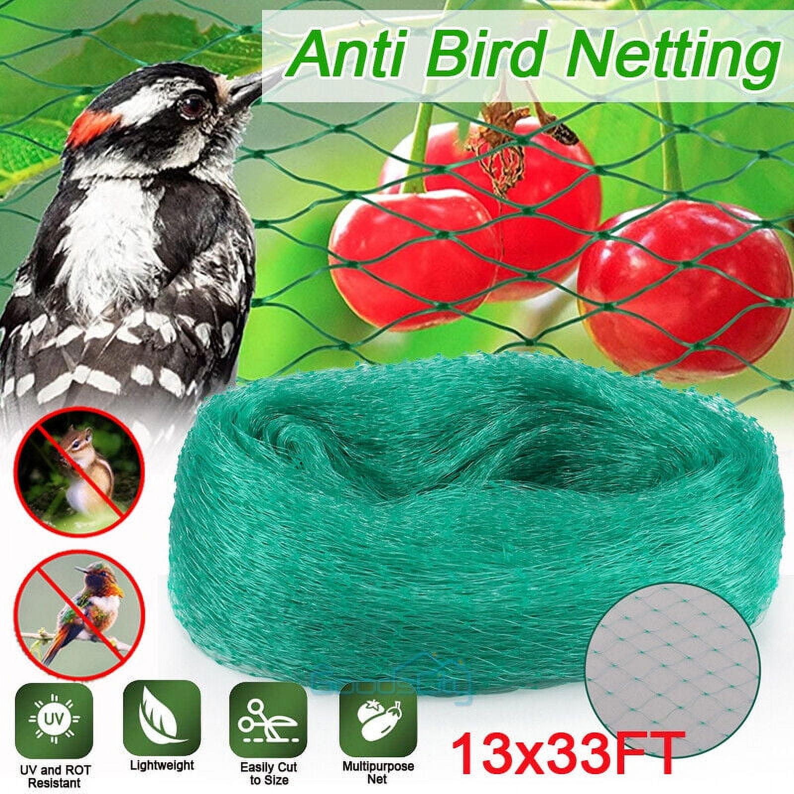 33FT Heavy Duty Garden Anti Bird Netting Fruits Crops Plant Protection ...