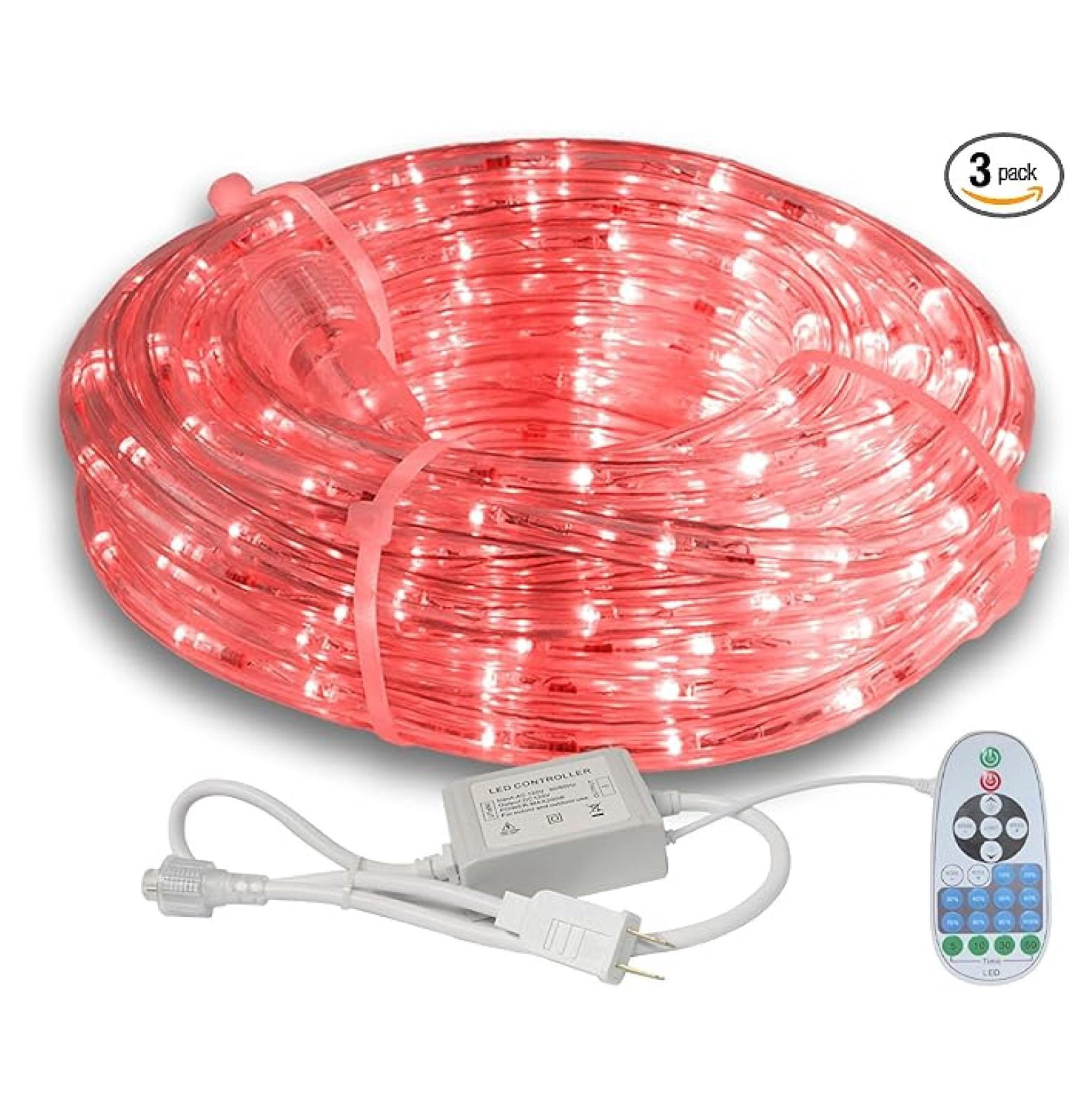 33FT LED Rope Lights Outdoor with , 300 LED Cuttable Connectable ...