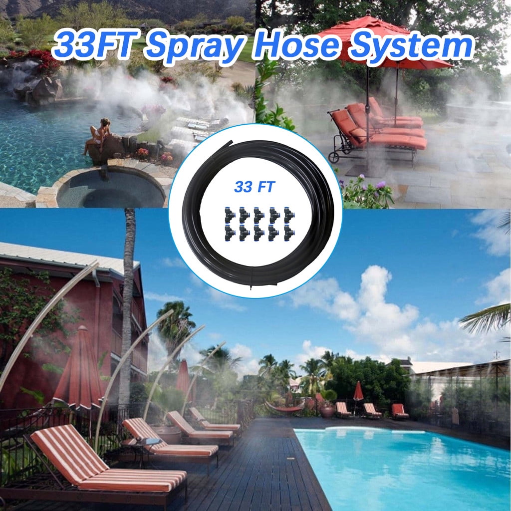 33FT Outdoor Mist Kids Toys Coolant Little People Toys System Water ...