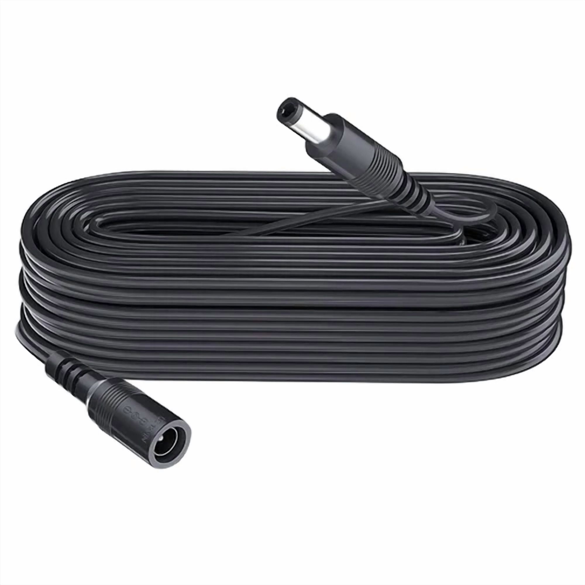 33Ft 10M Dc 12V Power Extension Cable For Cctv Security Camera Dvr ...