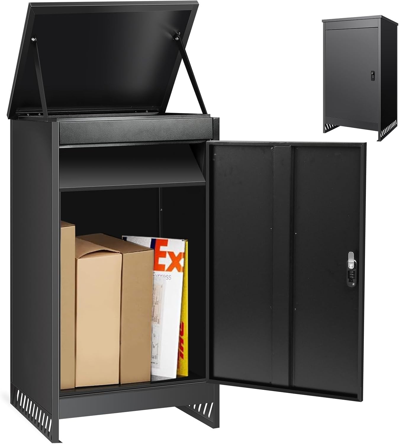 33IN Package Delivery Boxes for Outside, Ultra Large Mailbox for Parcel ...