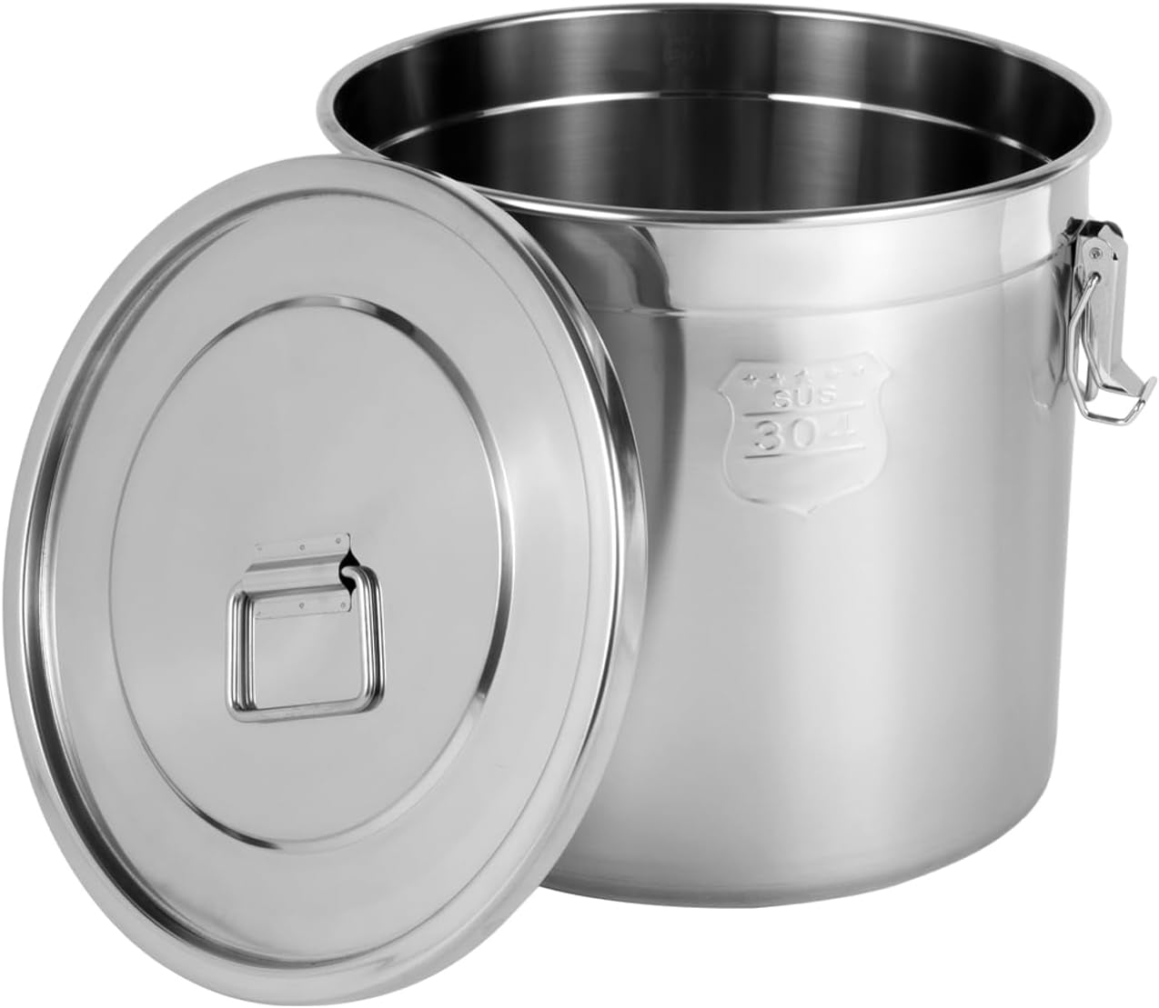 33L/8.72gal Stainless Steel Airtight Canister, Food Storage Canisters ...