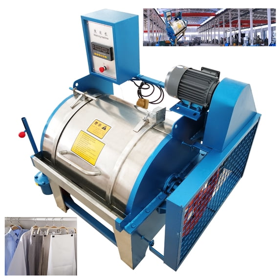 33LBS Laundry Washing Machine Large Automatic Horizontal Industrial ...