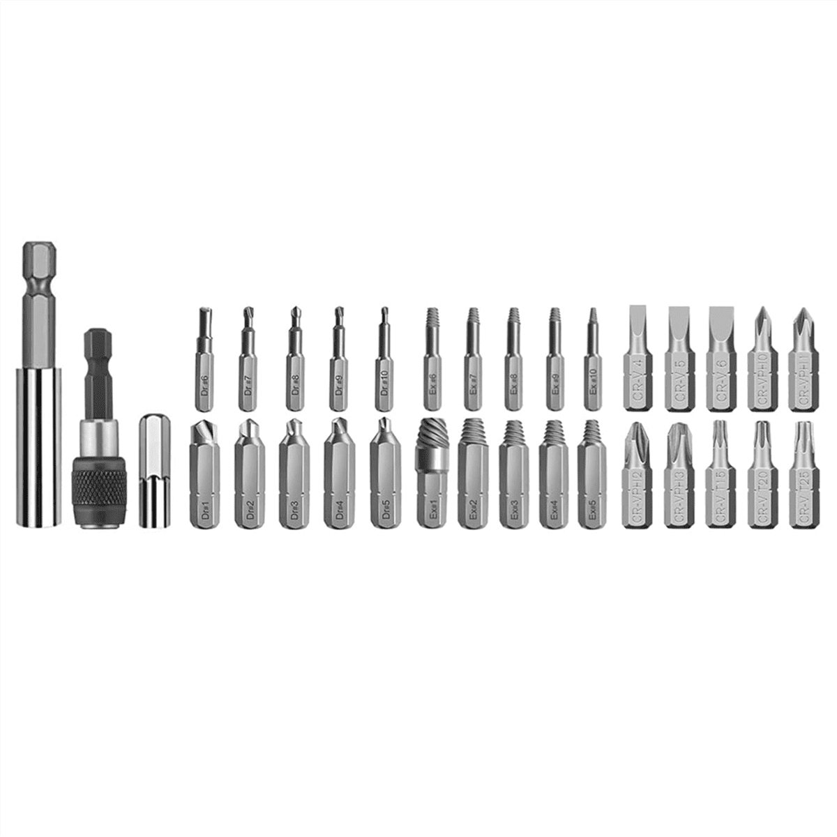 33Pcs Damaged Screw Extractor Kit & Screwdriver Bits Set Easy Out ...