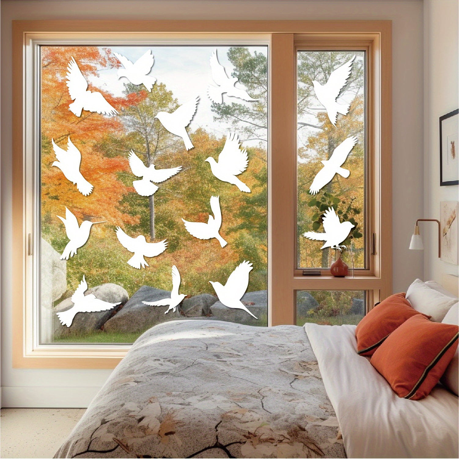 33Pcs Window Decals to Prevent Bird Strikes, Hummingbird Anti Collision ...
