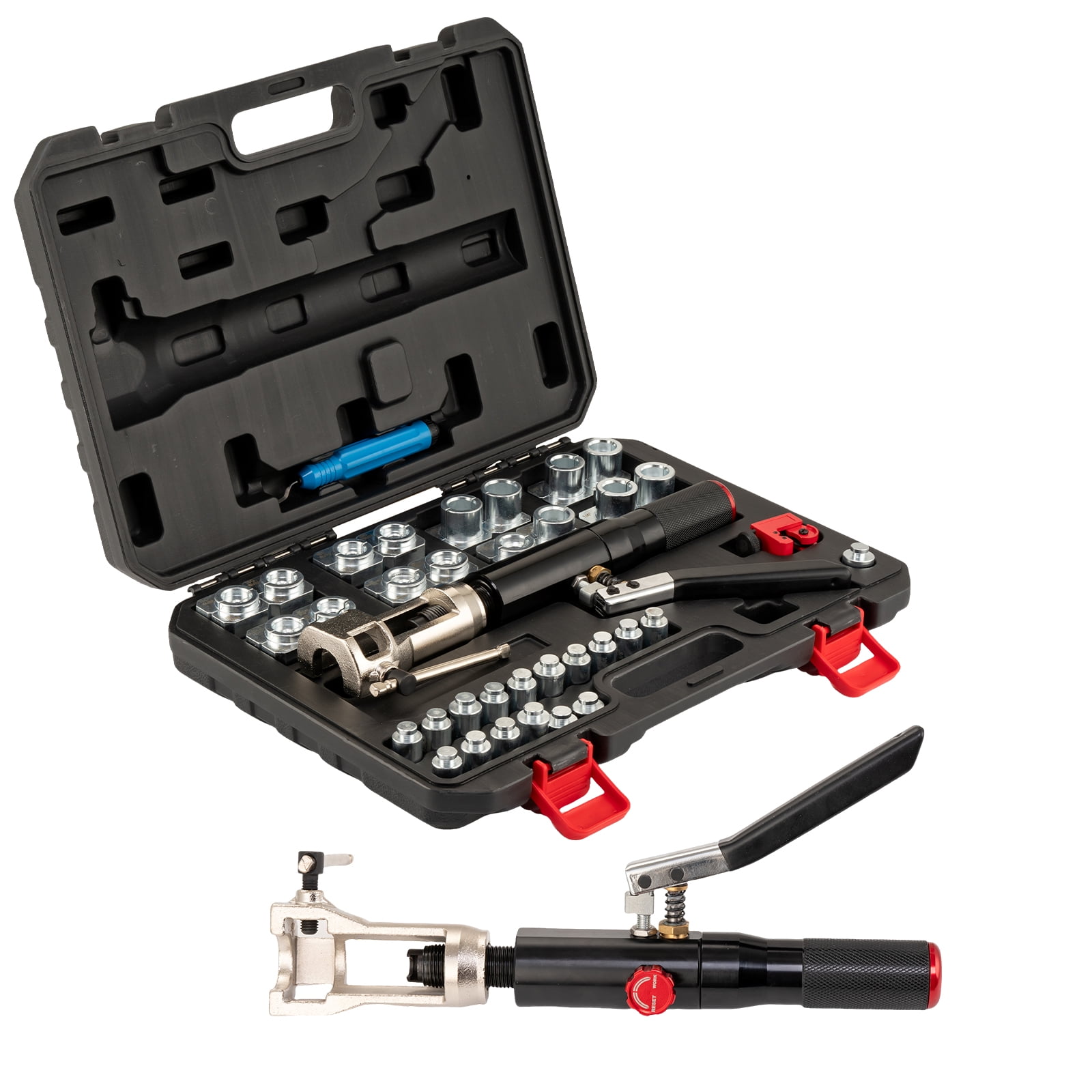 33Pcs/set Hydraulic Flaring Tool Kits, 45° Double Flaring Tools ...