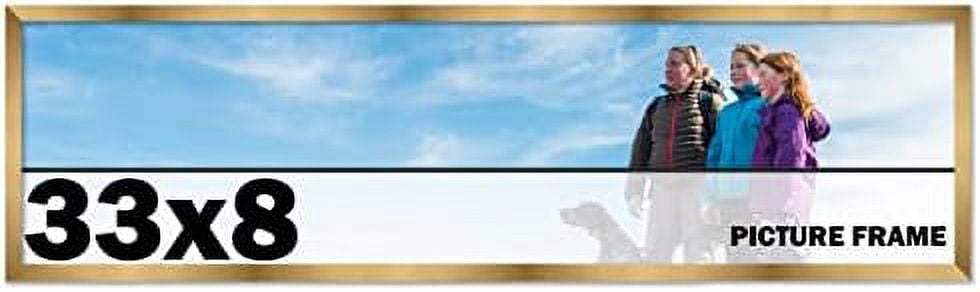 33X8 Frame Bronze Picture Frame - Modern Photo Frame Includes UV Guard ...