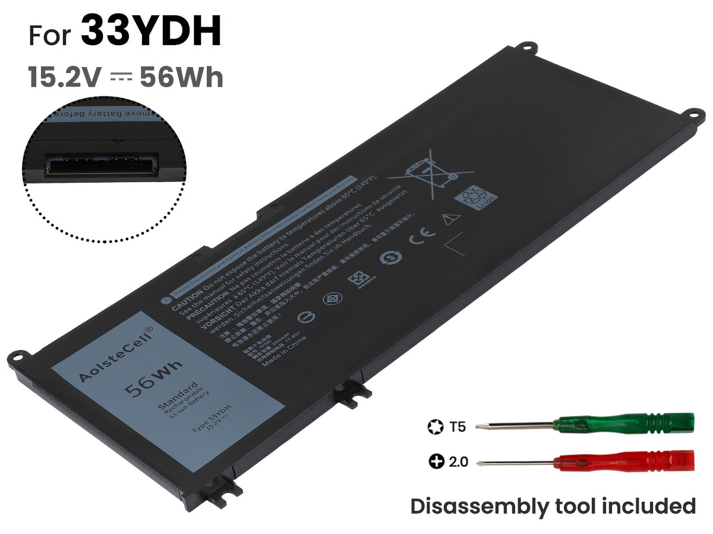 33YDH battery for Dell Inspiron 15 7577 7588 7773 7779 7786 Latitude ...