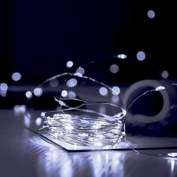 33ft 100LED Fairy Lights, Outdoor String Lights Waterproof, USB Plug in ...