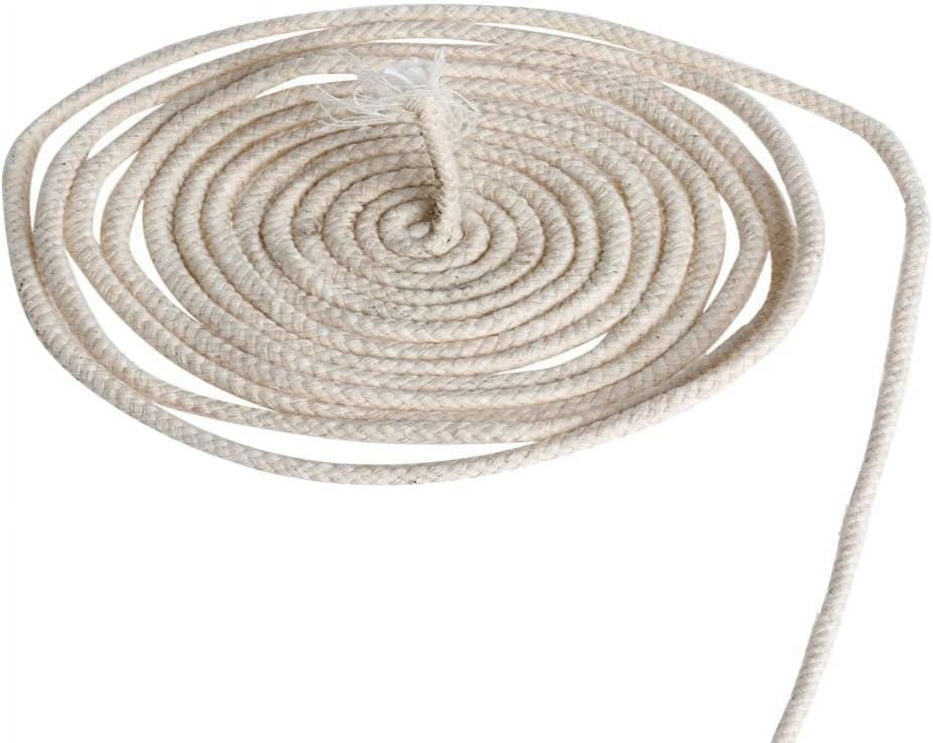 33ft DIY Oil Lamp Cotton Core Waxed Wick, 5mm Diameter Candle Wick ...