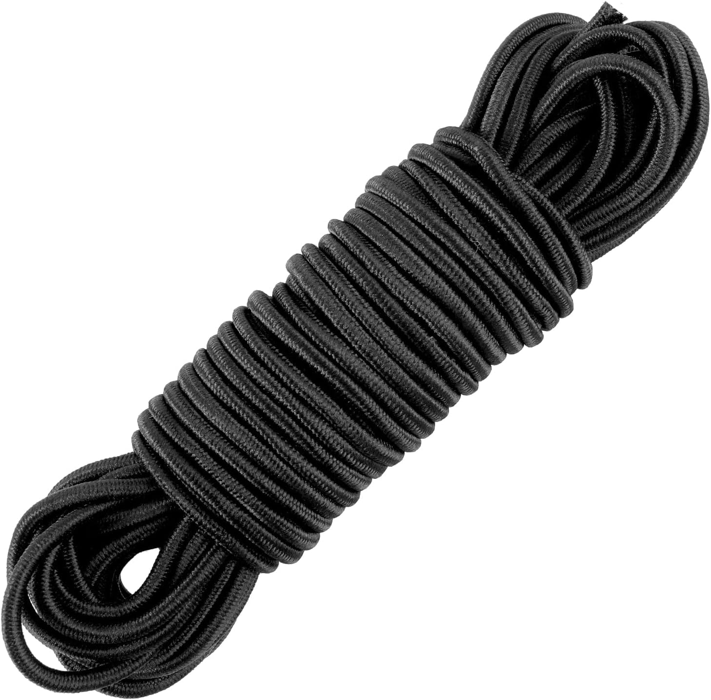 33ft Long Kayak Bungee Cord 1/8 Inch Heavy-Duty Black Bungee Shock Cord ...