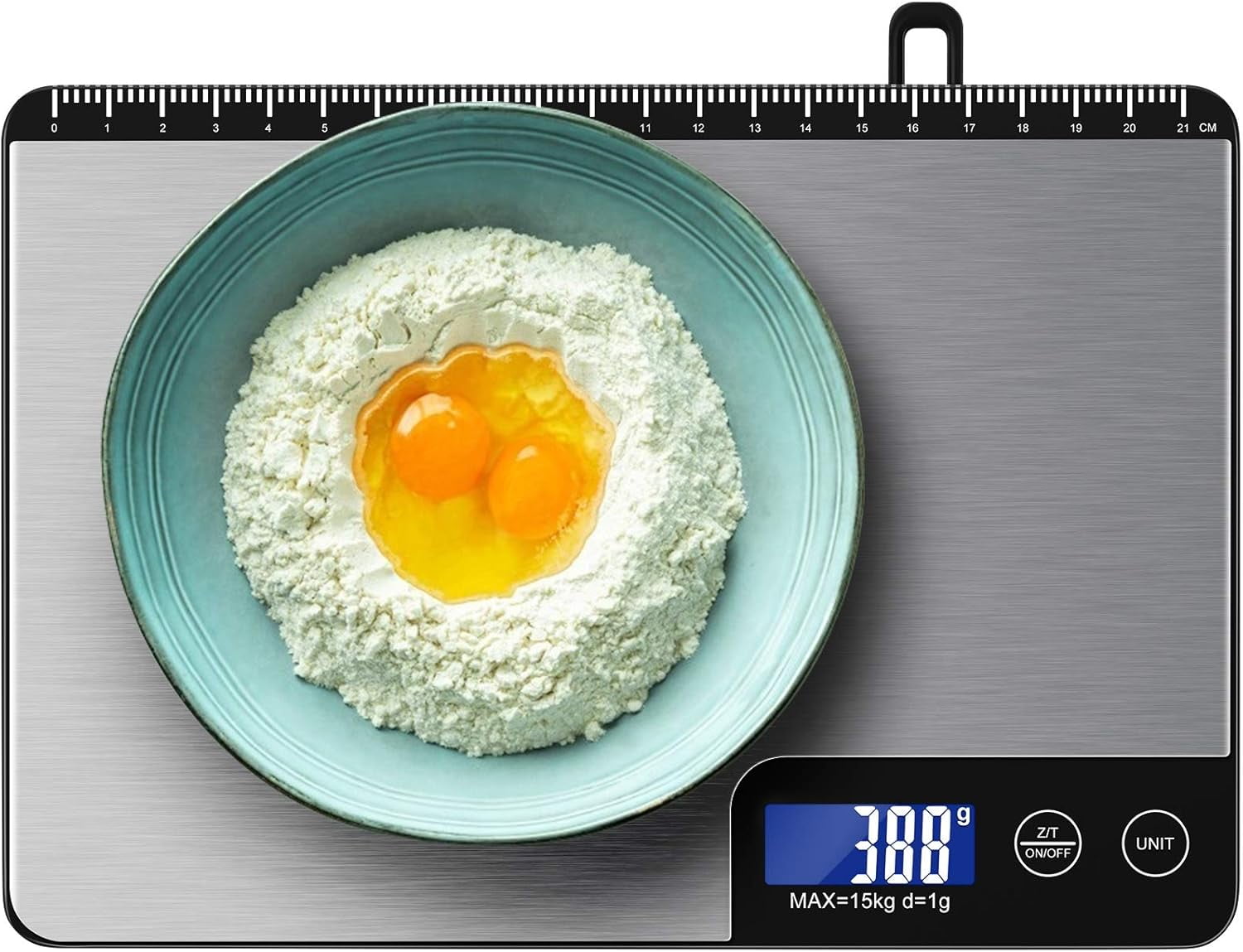 33lb Digital Kitchen Scale Large Weighing Area (9 in), Diyife ...