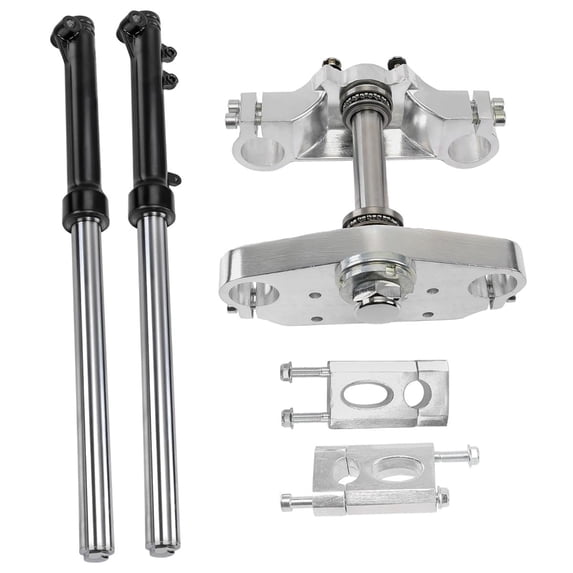 33mm 630mm Front Forks Shock Triple Tree Clamps for Dirt Pit Bike 50cc ...