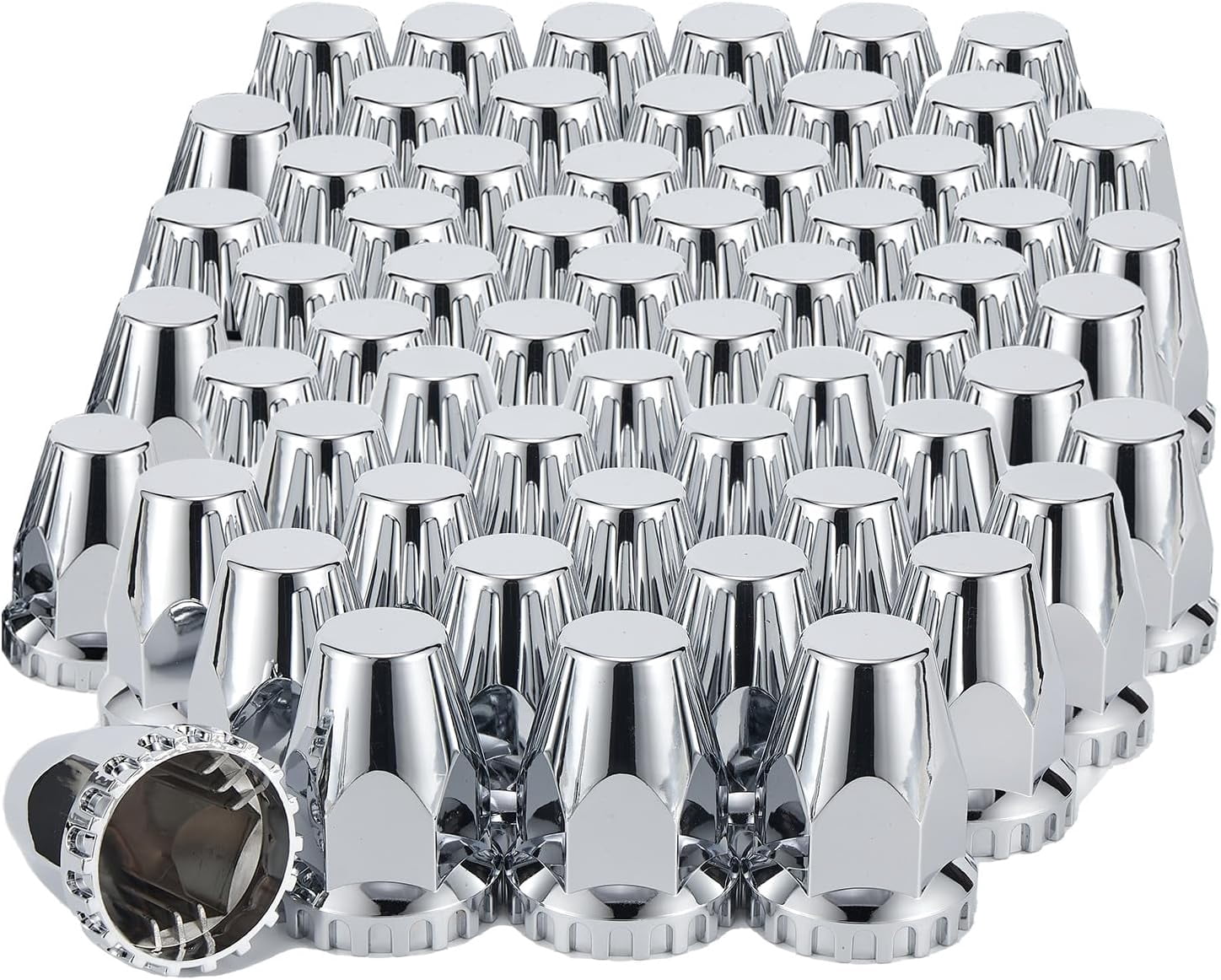 33mm x 2 7/8" Lug Nut Covers Push-On Standard, ABS Chrome Plastic Lug ...