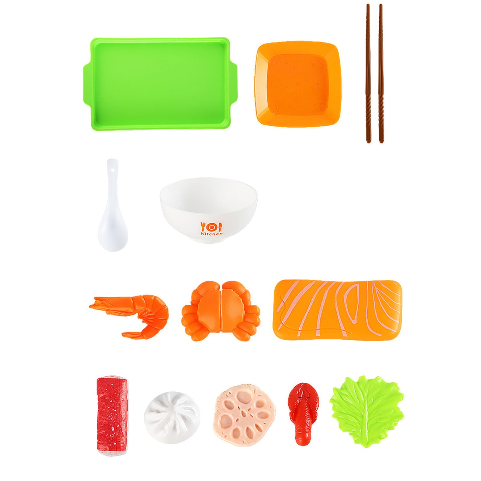 33pc Play Food Set for Kids & Toddlers Kitchen Toy Playset. Pretend ...