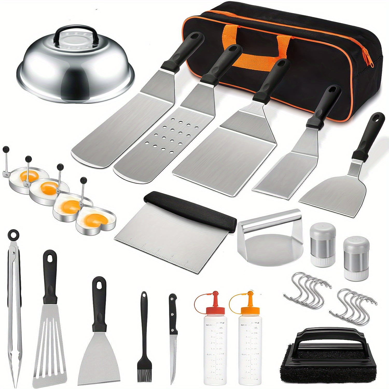 33pcs Griddle Accessories Kit - Outdoor BBQ Grill Tools Set for ...