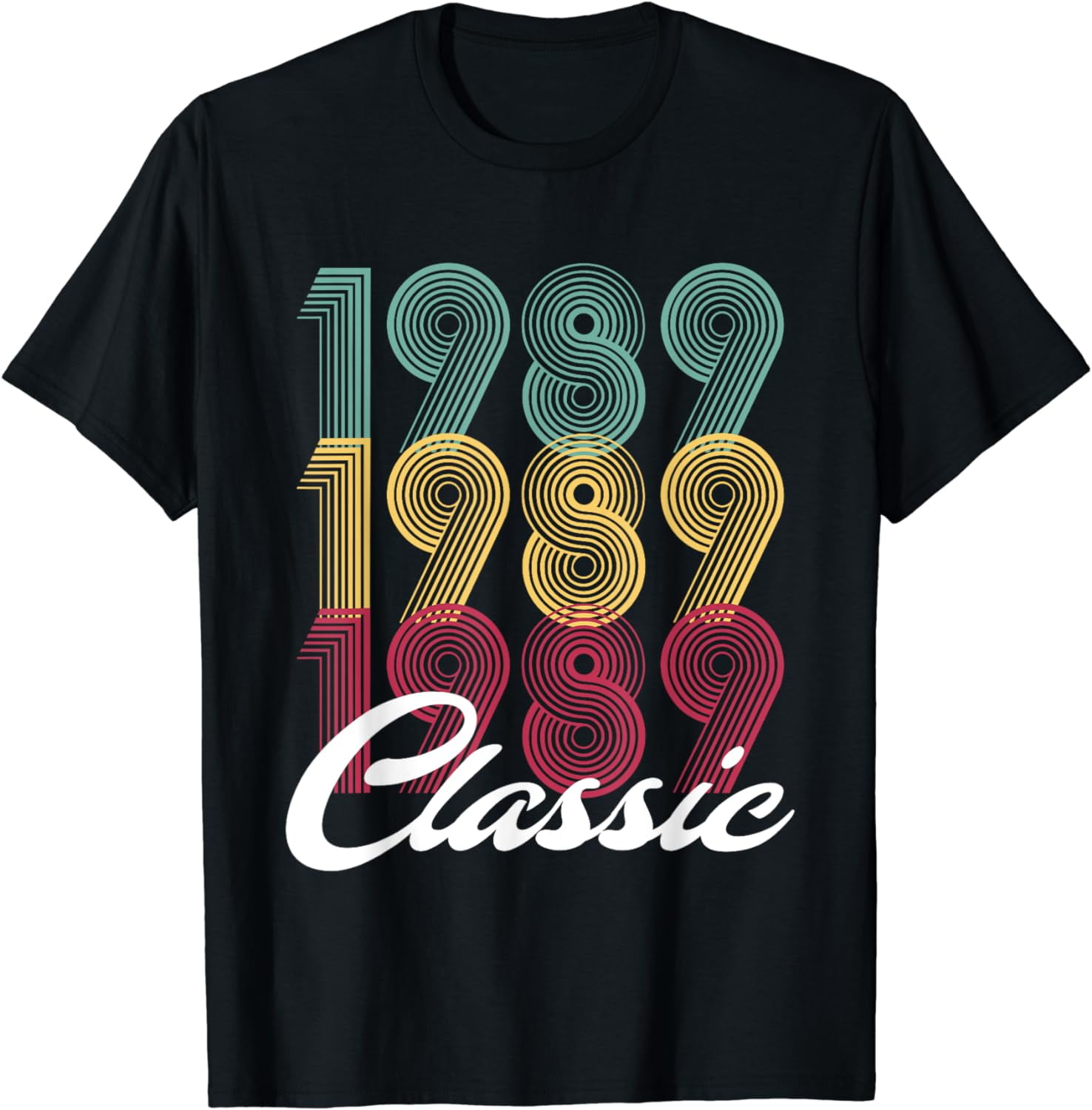 33rd Birthday Gifts Year Old - Classic 1989 T-Shirt - Walmart.com