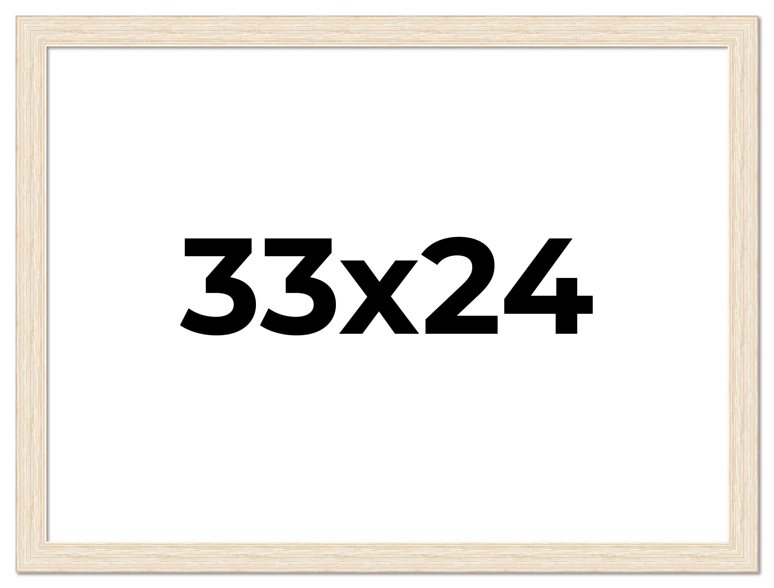 33x24 Frame White Barnwood Picture Frame Includes UV Acrylic Plexiglass ...