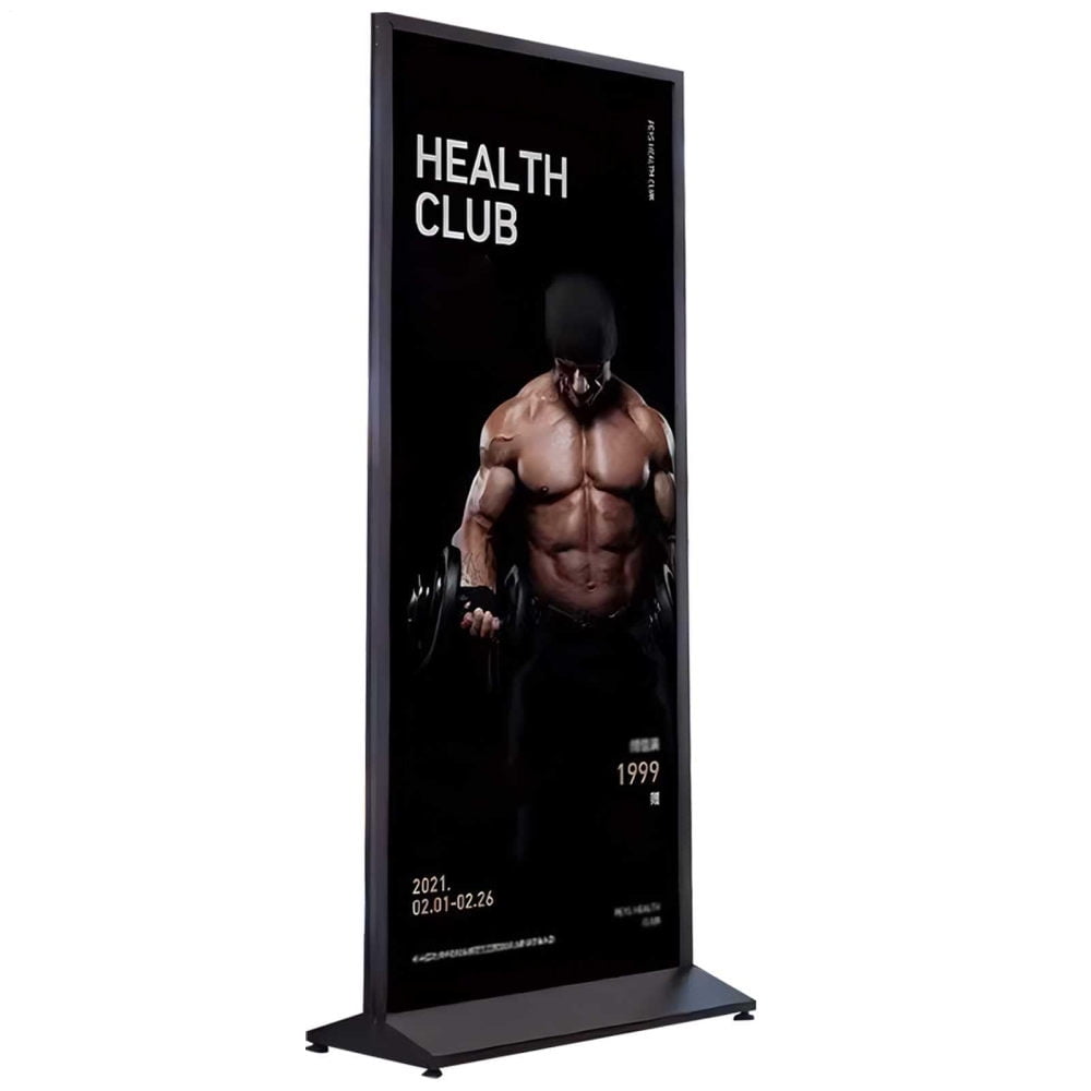 33x80in Heavy Duty Sidewalk Sign Holder, Double-Sided Weatherproof ...