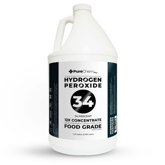 34.5% Food Grade Hydrogen Peroxide 1 Gallon - Walmart.com
