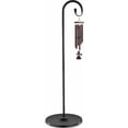34-63" Adjustable Shepherd Hook Stand with Round Base Stand for Bird ...