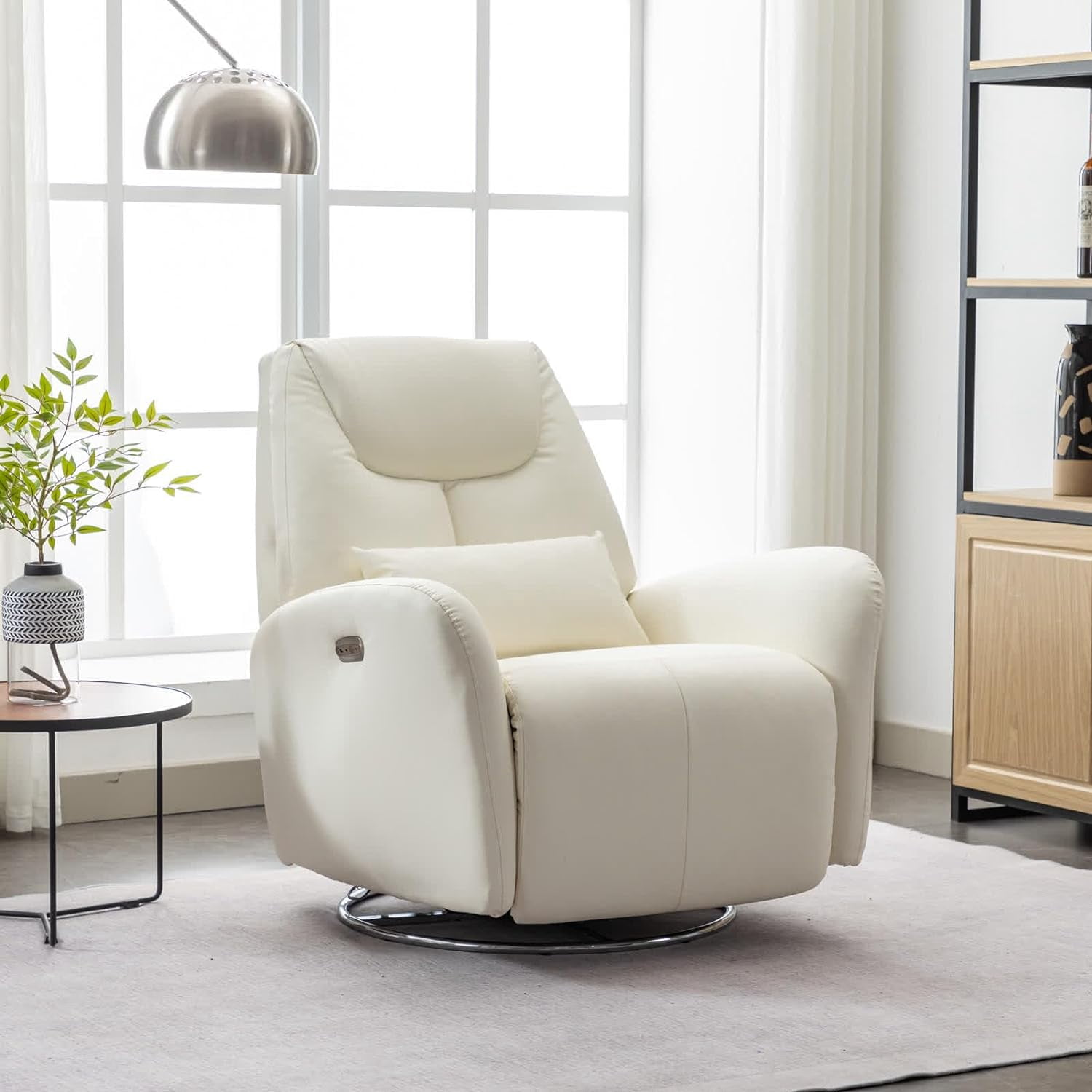 34.65'' Oversized Electric Rocker Recliner, 270° Swivel Power Glider ...