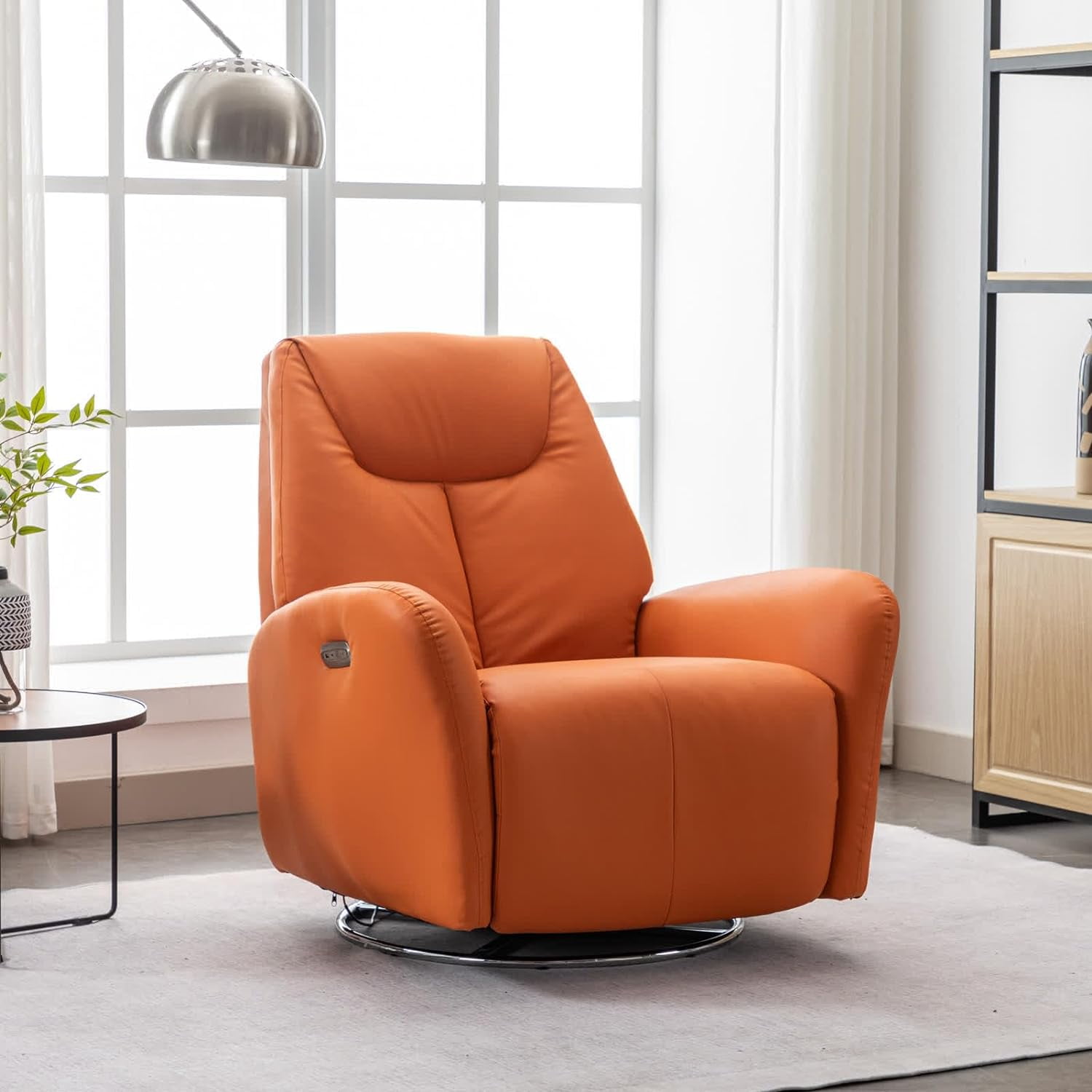 34.65'' Oversized Electric Rocker Recliner, 270° Swivel Power Glider ...