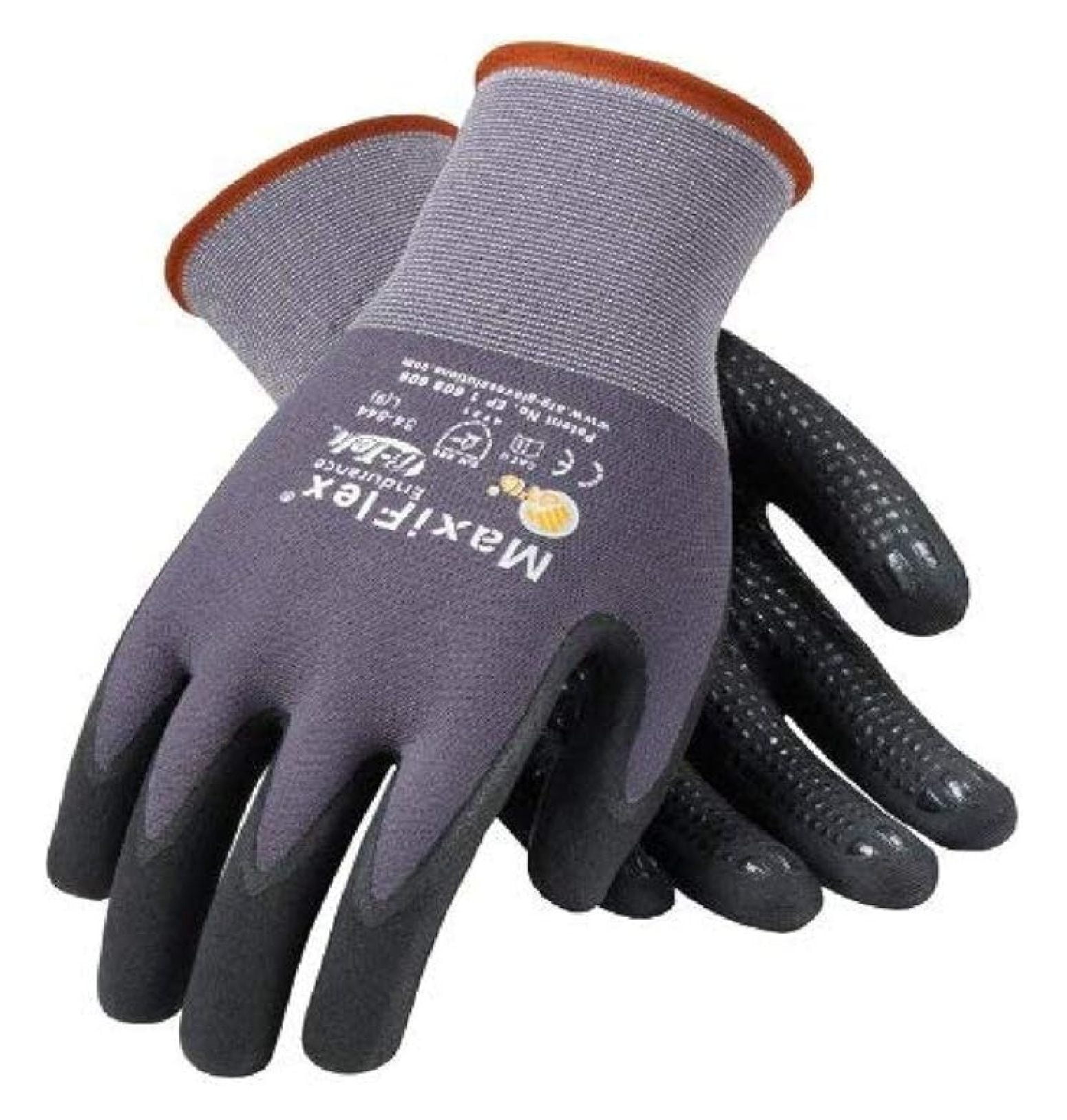 34-844/L MaxiFlex Endurance Knit Glove, Large, Gray (Pack of 12 ...