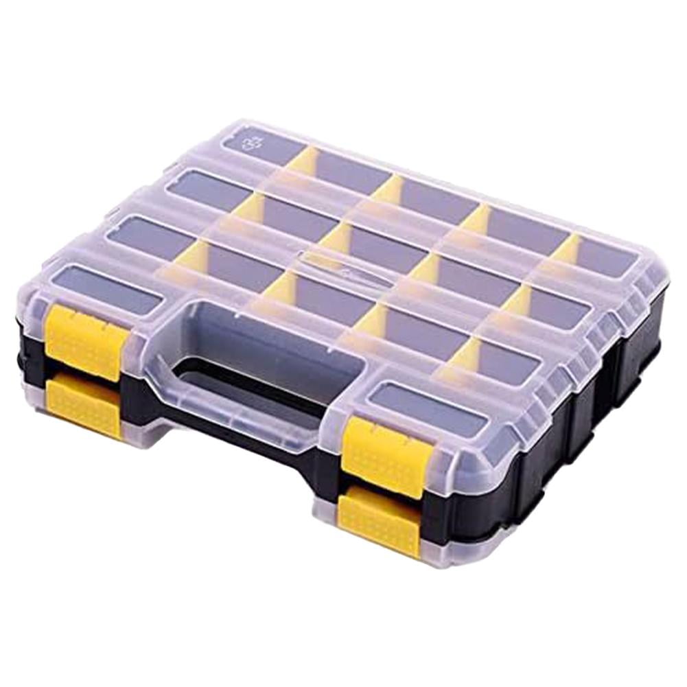 34 Compartment Double Sided Tool Organizer Box With Removable Dividers ...