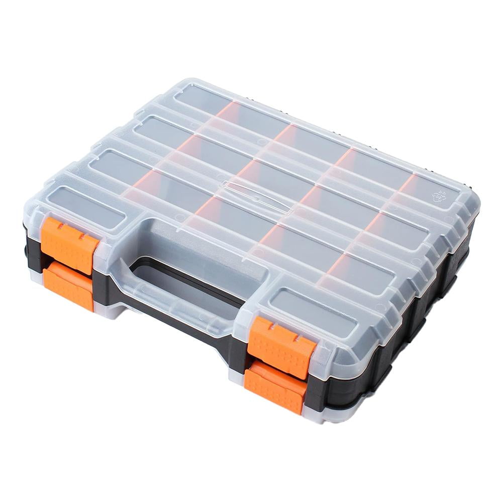 34 Compartment Double Sided Tool Organizer Box With Removable Dividers ...