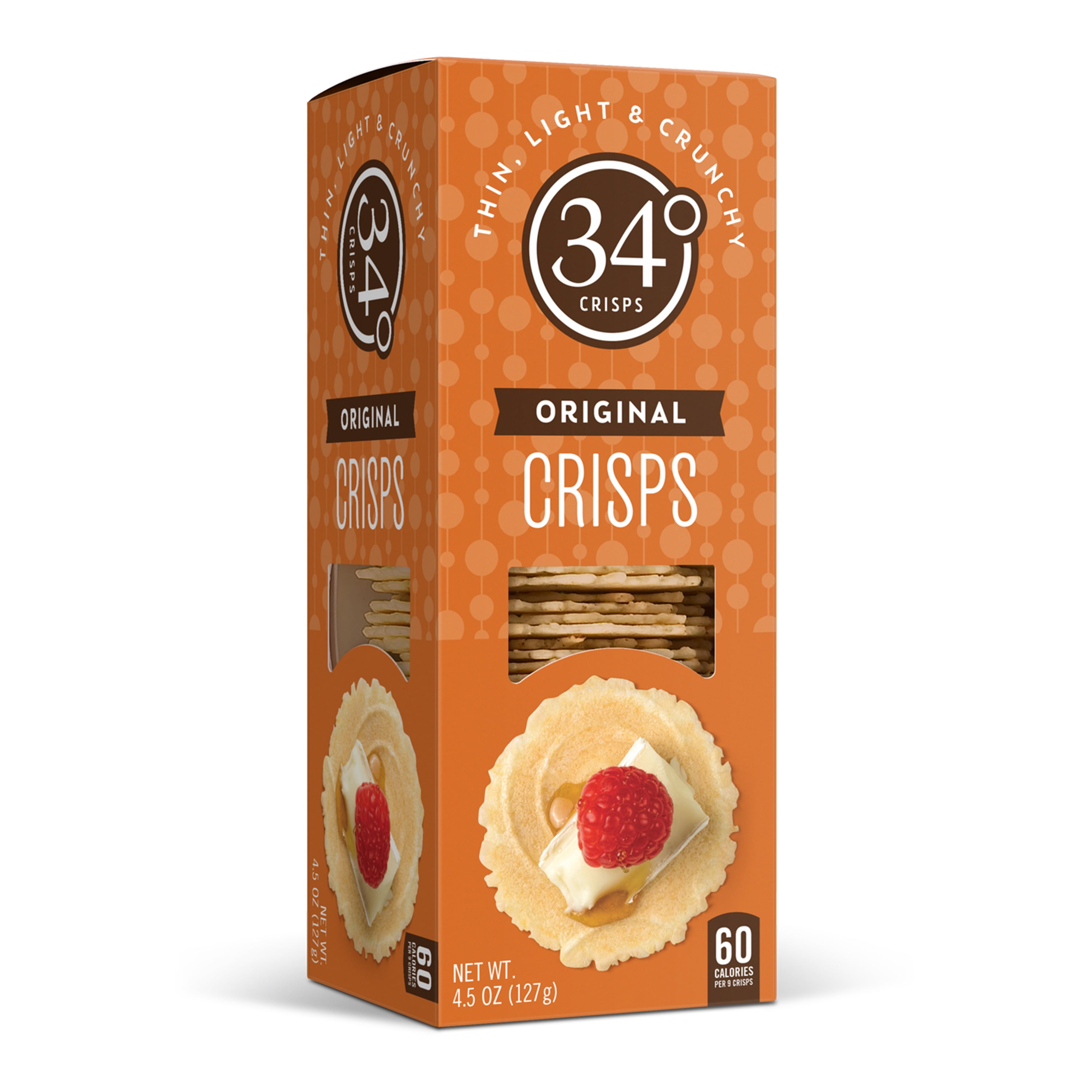 34 Degrees Original Entertaining Crisps, Light and Crunchy Snack ...