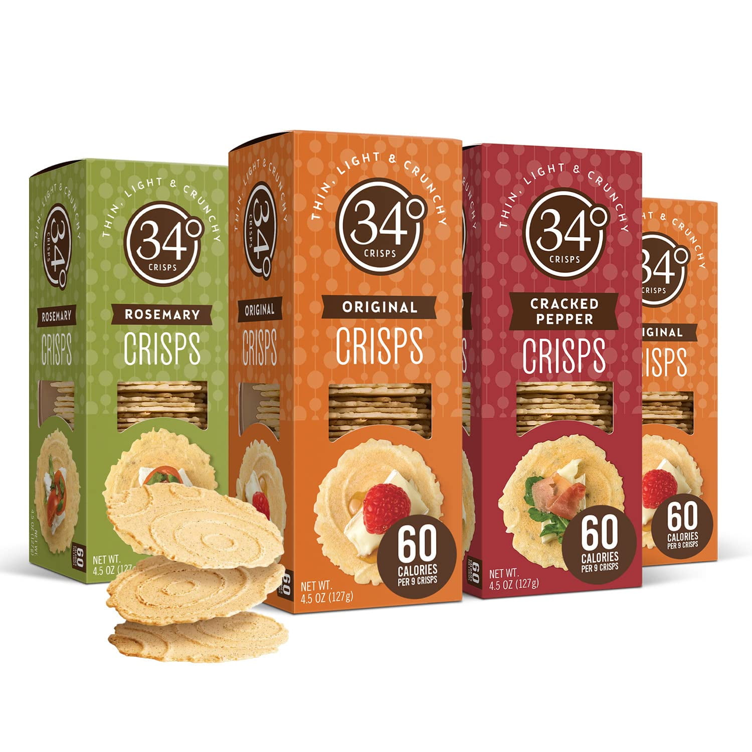 34 Degrees Crisps | BCF26 Entertaining Variety Pack - 2 Original, 1 ...