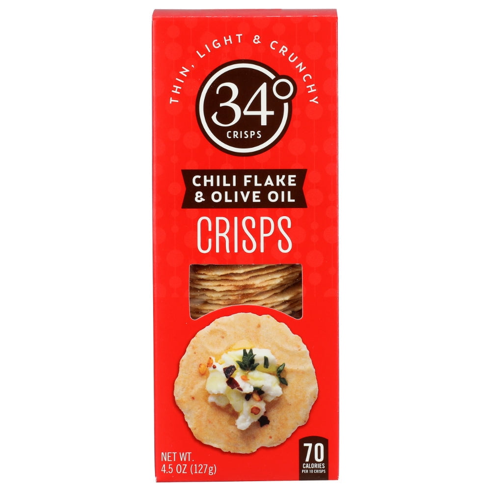 34 Degrees Crisps Chili Flake Olive Oil - Pack of 12 - Walmart.com