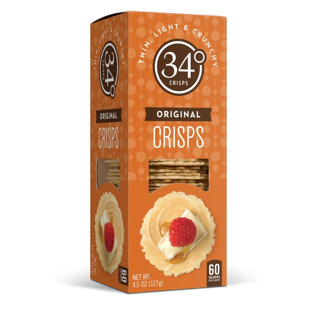 34 Degrees Crisps | YYF14 Original Crisps | Thin, Light & Crunchy ...