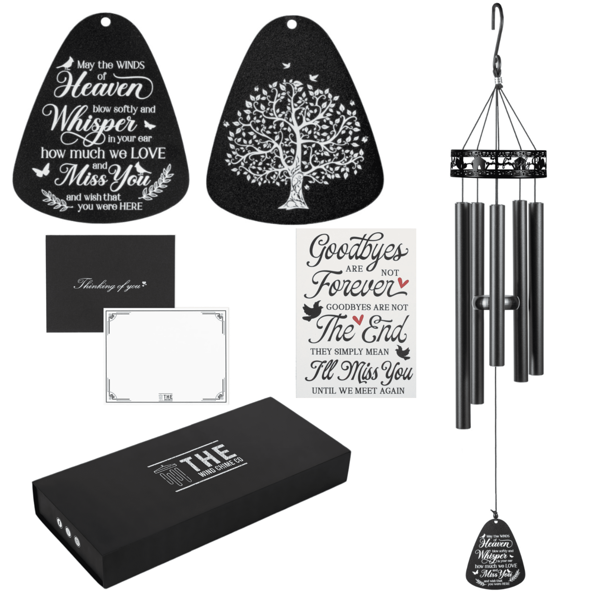 34" Family-Love Memorial Wind Chimes, Thoughtful Gift For Special ...