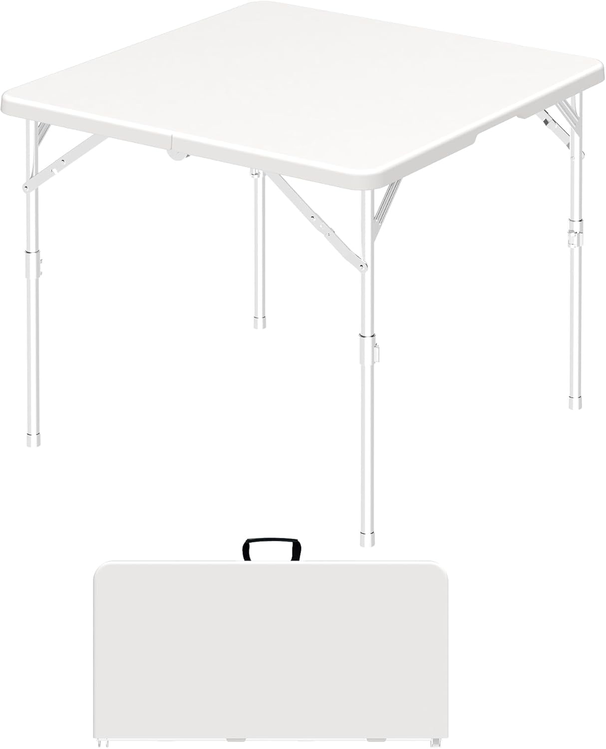 34" Folding Card Table, 3 Foot Portable Plastic Tables with Collapsible ...