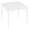 34" Folding Table, Portable Square Card Table with Collapsible Legs ...