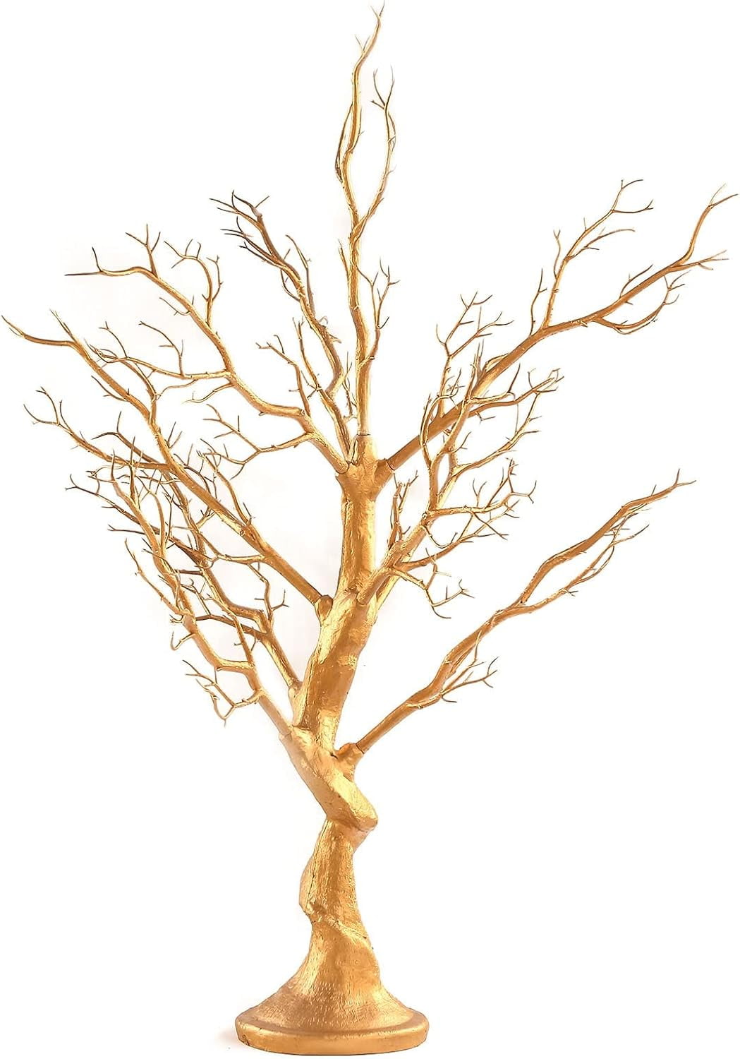 34 in Gold Metallic Manzanita Tree with 8 Acrylic Bead Chains | 34 ...