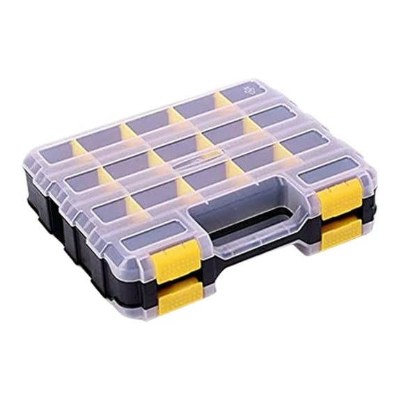 34 Grids Plastic Parts Tool Box Combination Screw Storage Box Metal ...