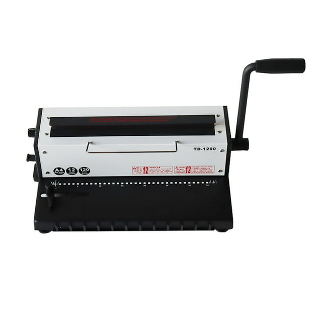 34 Holes Metal Spiral Coil Punch Binding Machine Manual Wire Coil Binder Puncher - Walmart.com