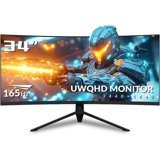 34 Inch Curved Ultrawide 3440x1440, 165Hz, VA HDR10 FreeSync, 21:9 127% ...