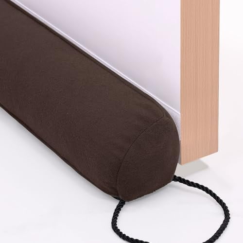 34 Inch Door Draft Stopper, Blocks Hot Cold Air with Removable Washable ...