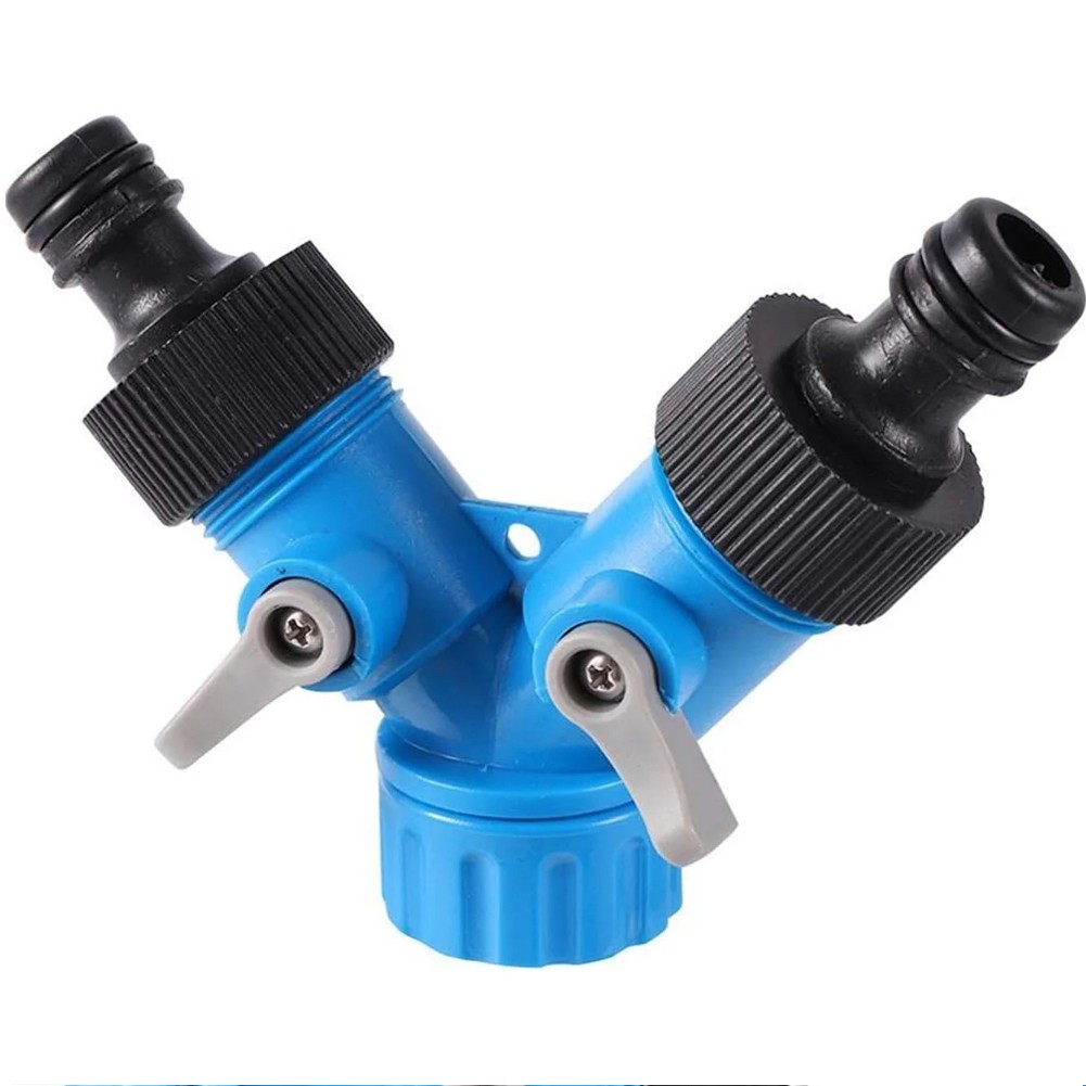 34 Inch Female Threaded Y-Shaped Garden Hose Splitter - Quick Connect ...