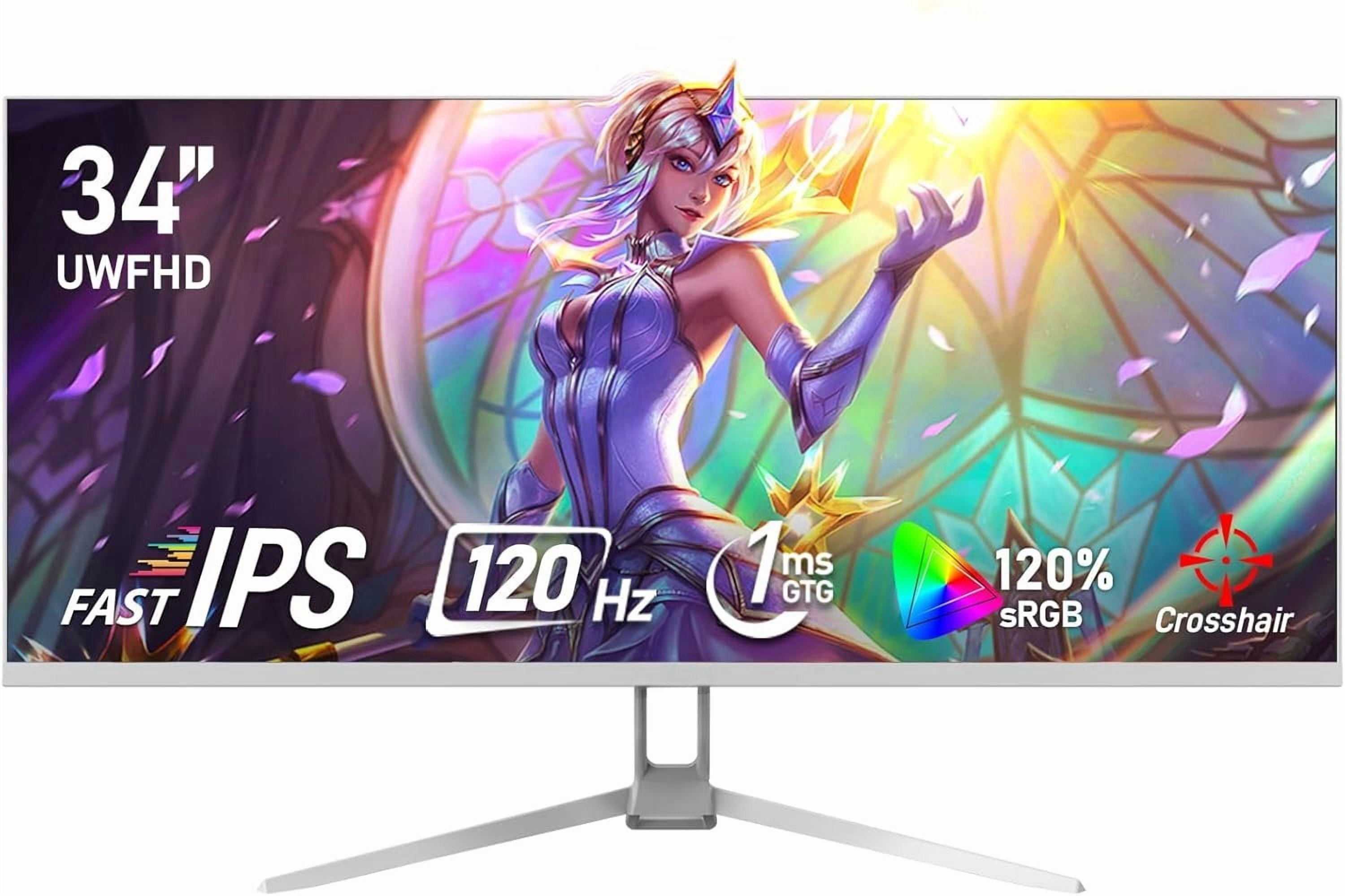 34 Inch IPS Ultrawide 120Hz Gaming Computer , 21:9 UWFHD (2560x1080) PC ...